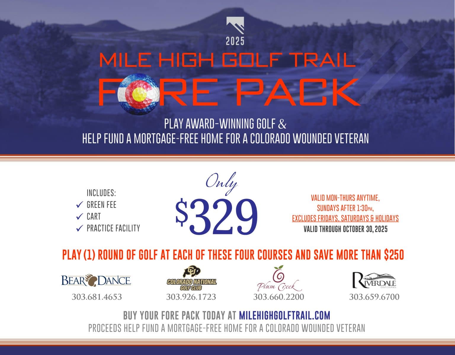 Trail Pass - Mile High Golf Trail